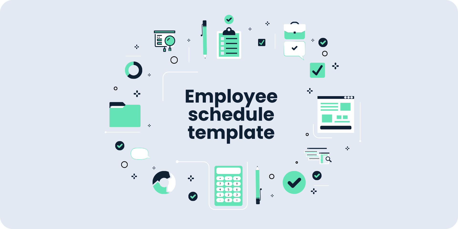 How to use the employee schedule template