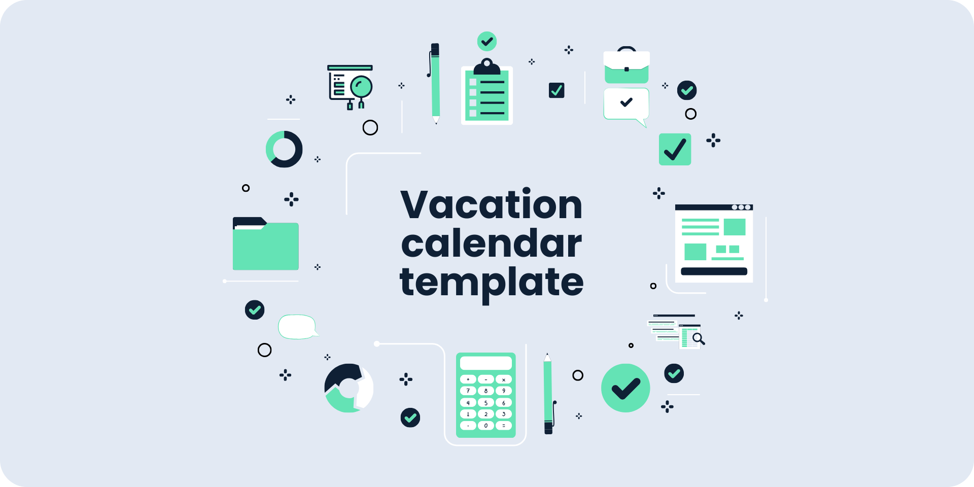 How to use our vacation calendar template